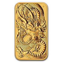 Dragon Rectangular Gold Coin 2021 - 1 oz | Silver Bullion