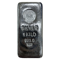 GMS (Emirates Gold) Silver Cast Bar 1 kg | Silver Bullion