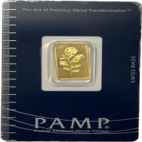 Gold 2.5 gram PAMP Suisse ROSA Minted Bar | Silver Bullion