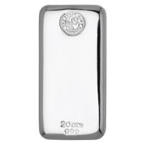 Perth Mint Silver Cast Bar - 20 oz | Silver Bullion