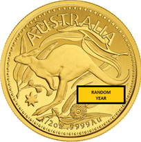 Gold Coin RAM Kangaroo (Random Year) - 1/2 oz | Silver Bullion