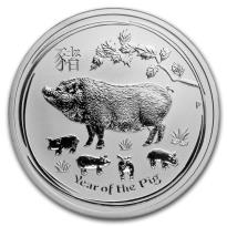Silver Lunar Coin 2019 - Year of the Pig II - 1/2 oz | Silver Bullion