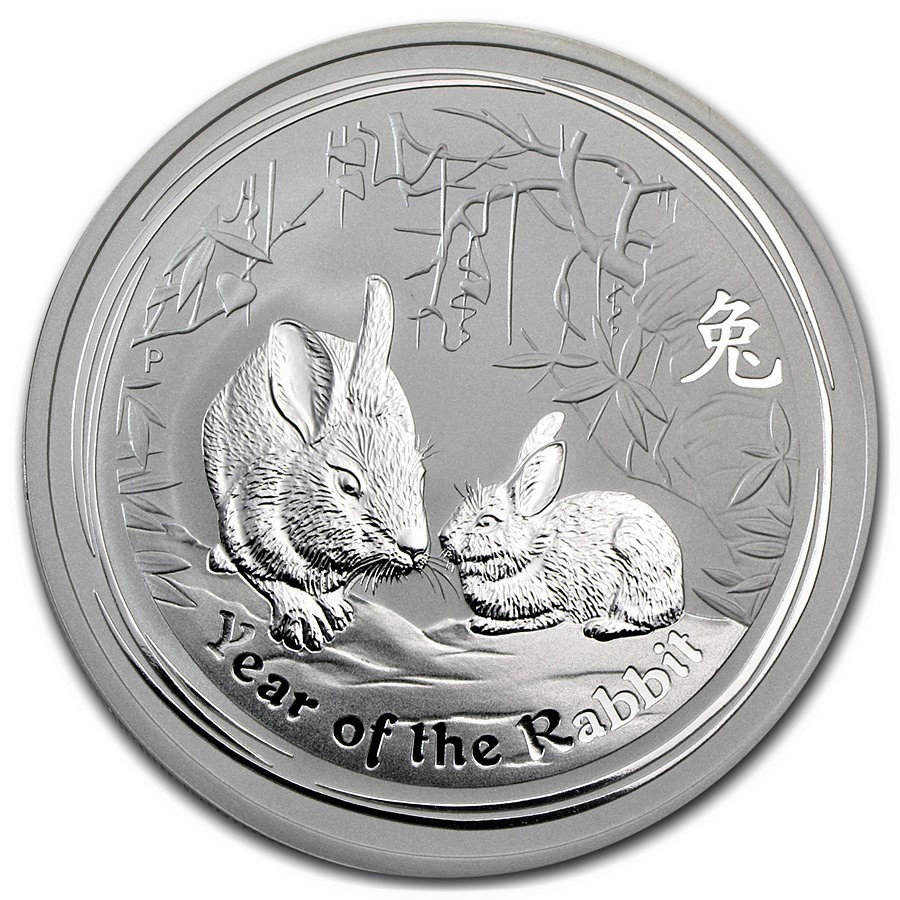 Silver Lunar Coin 2011 - Year of the Rabbit II - 2 oz | Silver Bullion