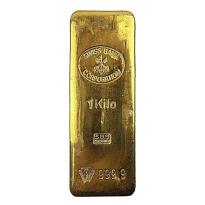 Gold 1 kg Swiss Bank Corp Cast Bar | Silver Bullion
