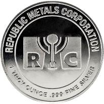 Republic Metals Silver Minted Round 1 oz | Silver Bullion