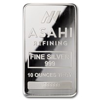 Asahi Silver Minted Bar - 10 oz | Silver Bullion