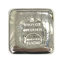 Nadir Silver Cast Bar - 3 oz | Silver Bullion