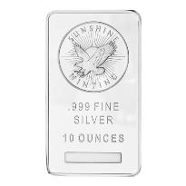 Sunshine Mint Silver Bar - 10 oz | Silver Bullion