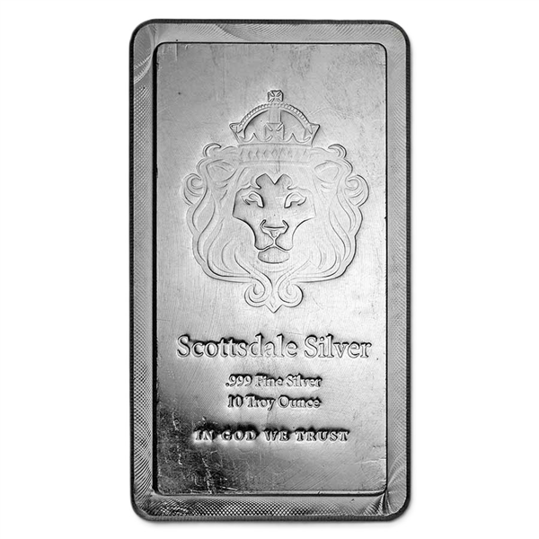 GMS Scottsdale Silver Stacker Bar 10 oz | Silver Bullion