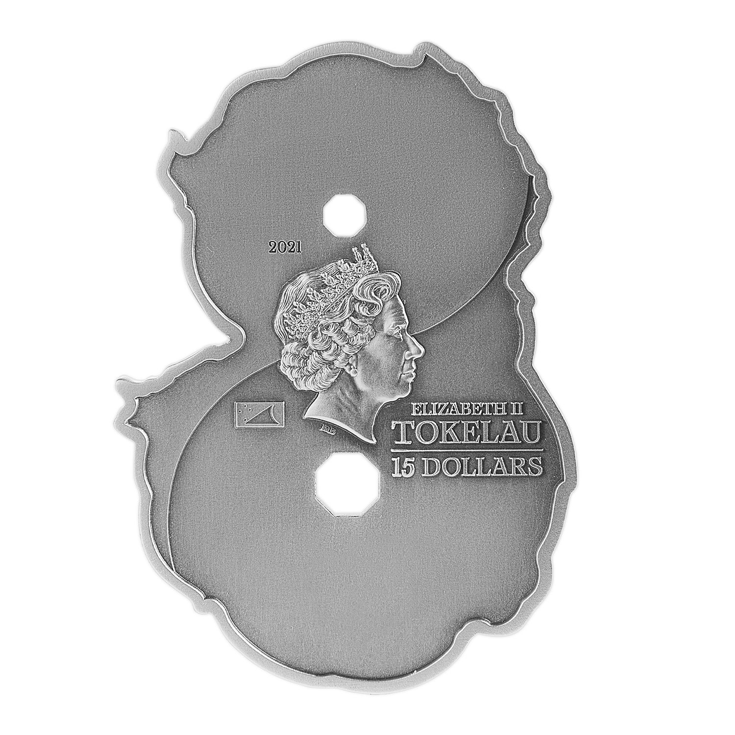 Silver Numis Figure Eight Dragon & Phoenix Antique 2021 3 oz | Silver ...