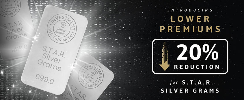 Introducing Lower Premiums for S.T.A.R. Silver Grams | Silver Bullion