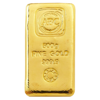 Gold 500 gram ABC Bullion cast bar | Silver Bullion