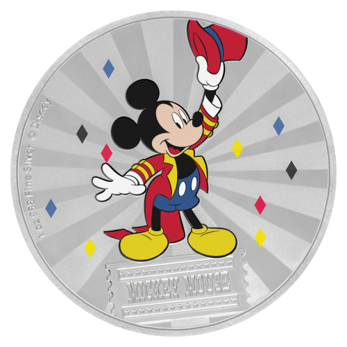 Silver Numis Disney Retro Carnival Mickey 2019 1 oz | Silver Bullion